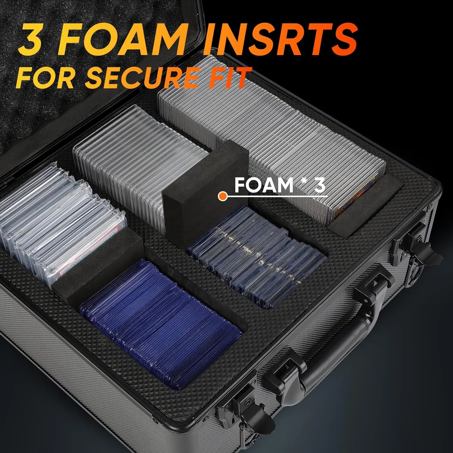 Durable Graded Card Slab Carrying Case - Fits PSA BGS FGS & SGC