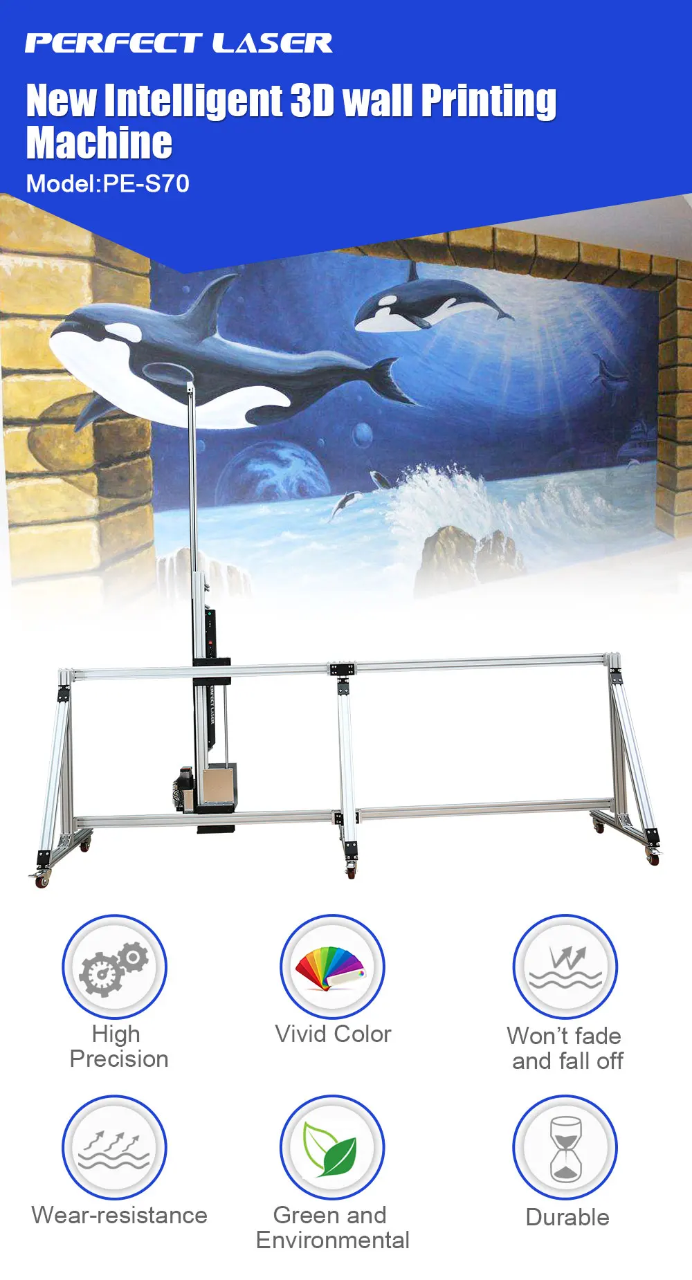 House Decoration 3d Intelligent Automatic Direct To Wall Printing ...