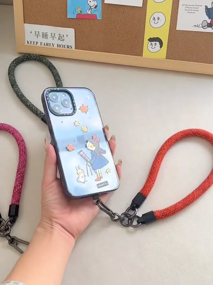 Universal Adjustable Crossbody Nylon Neck Strap Tether Patch Mobile ...