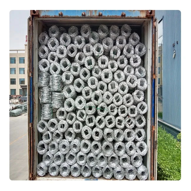 50kg Barbed Wire Fence Roll Farm Galvanized Barbed Wire Roll - Buy Barb ...