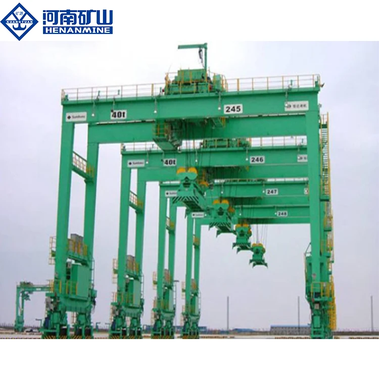 RTG Container Cranes 10ton 30ton 50ton Rubber Tyre Double Girder ...