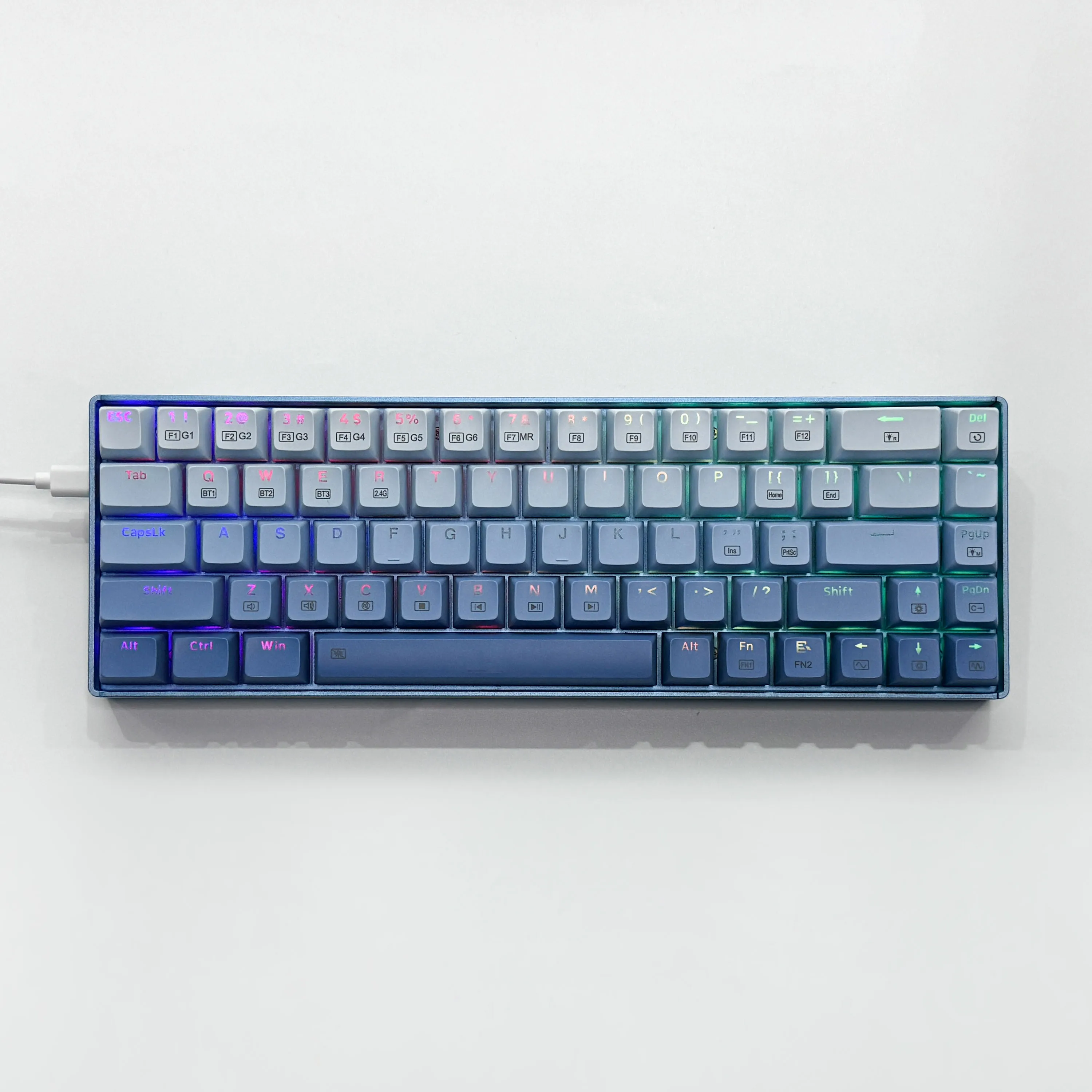For ZIFRIEND Custom CNC Aluminium 68-Key Hot Swap Huano Switch Wireless ...