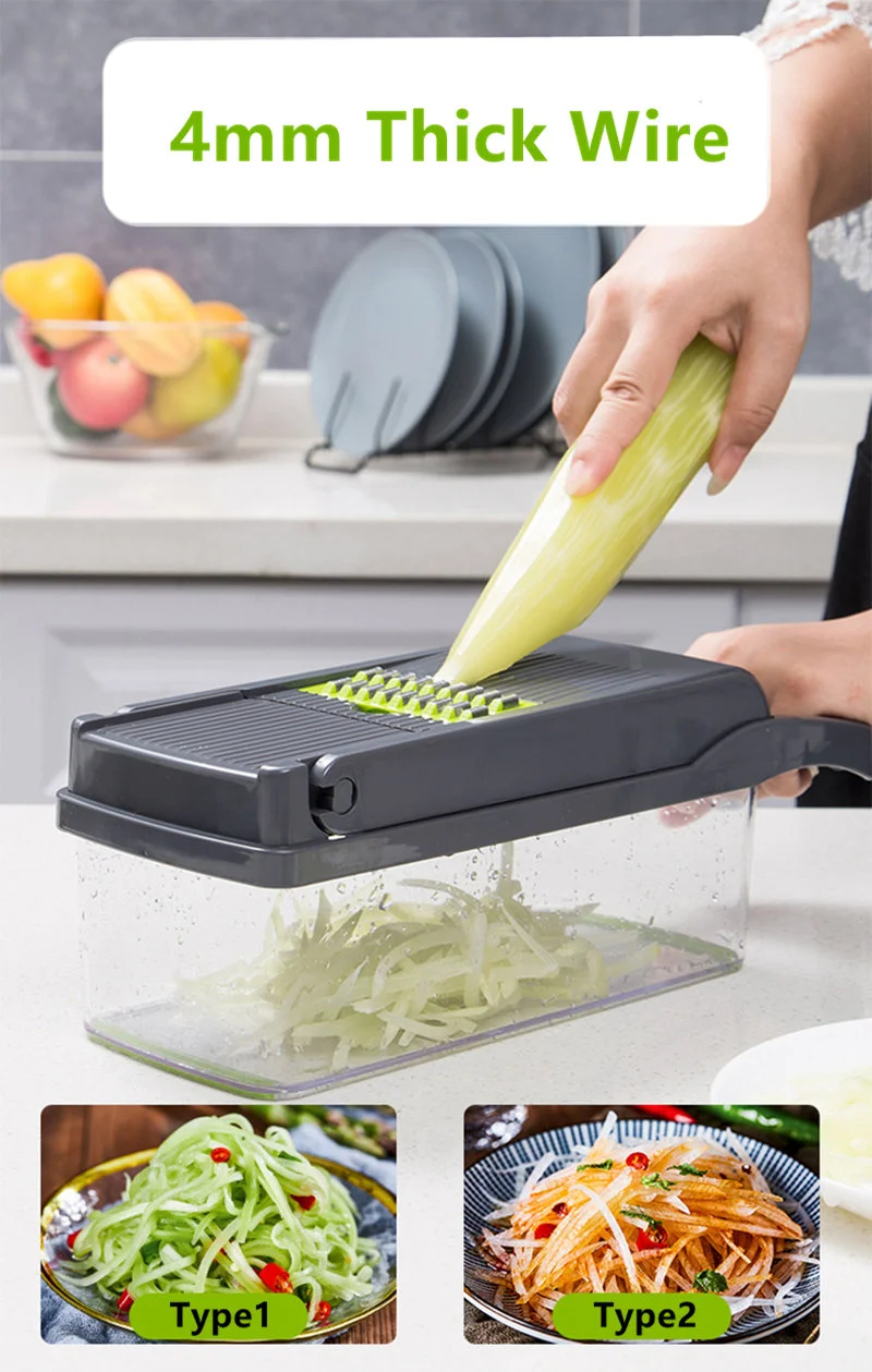 2023 Multifunction Handheld Vegetable Chopper Onion Chopper Fruits ...