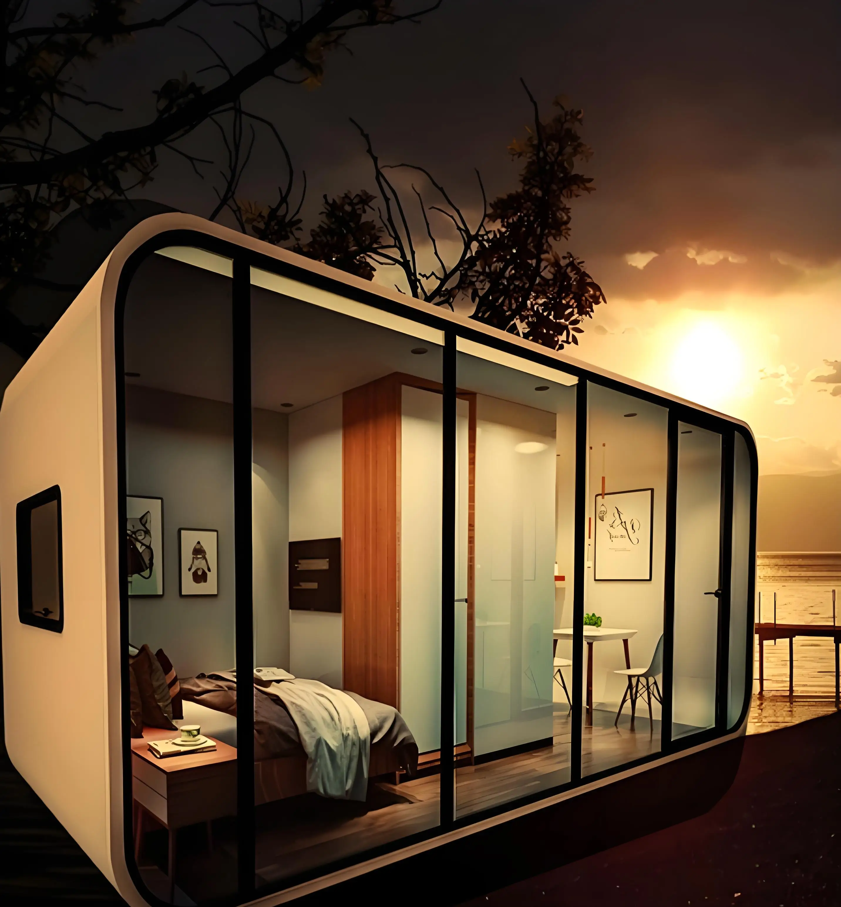 Modern Multi-Level Modular Prefab House, Customizable for Residential ...
