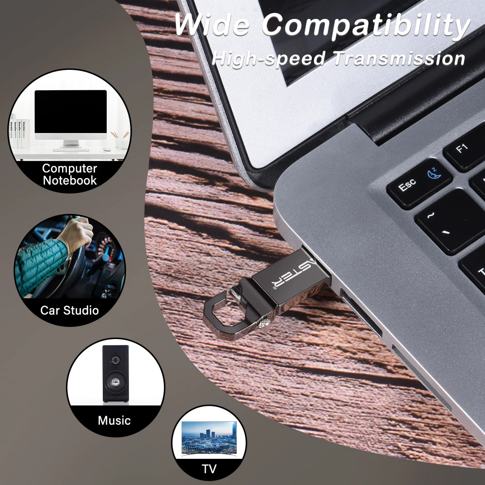 Custom Logo Printing Metal Pendrive 4gb 32gb 16gb 64gb
