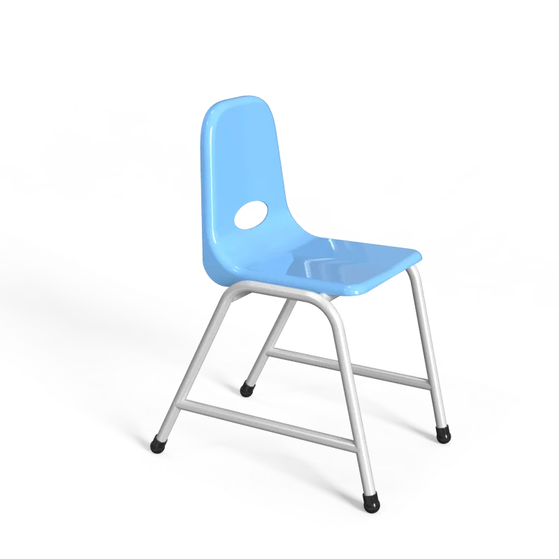 Modern Student Metal School Stack Chairs Blue Plastic PP for Classroom ...