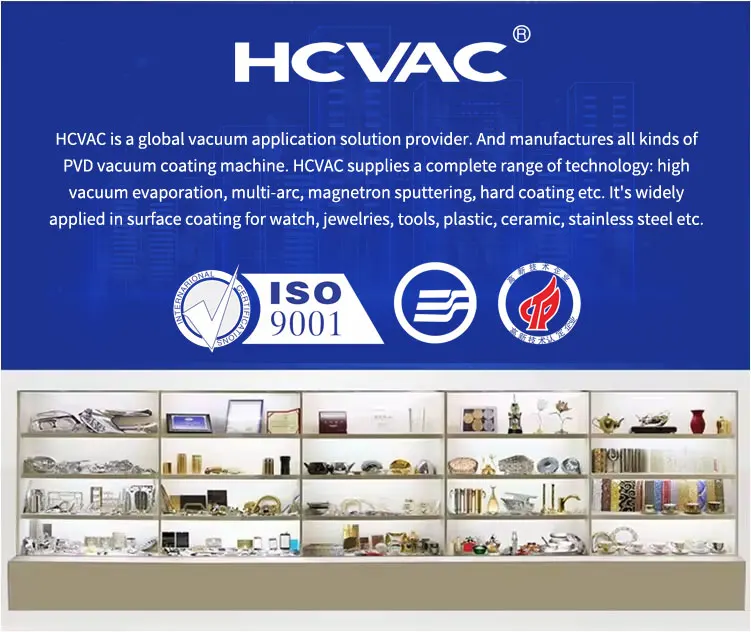 HCVAC Stainless Steel Titanium PVD Vacuum Coating Machine