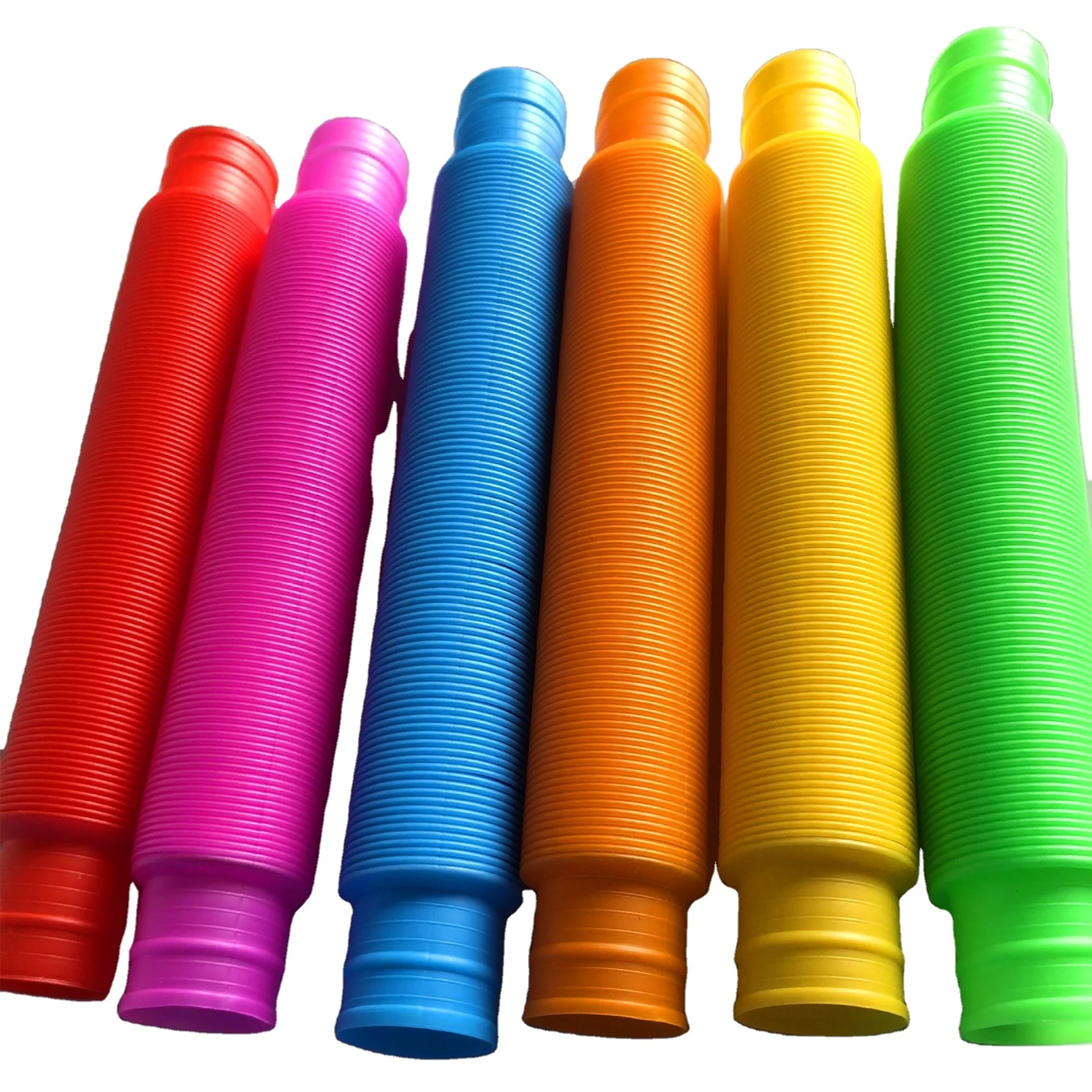 Fidget Pop Tube Sensory Toy Multicolor Stretch Pipe for Capsule Ball ...