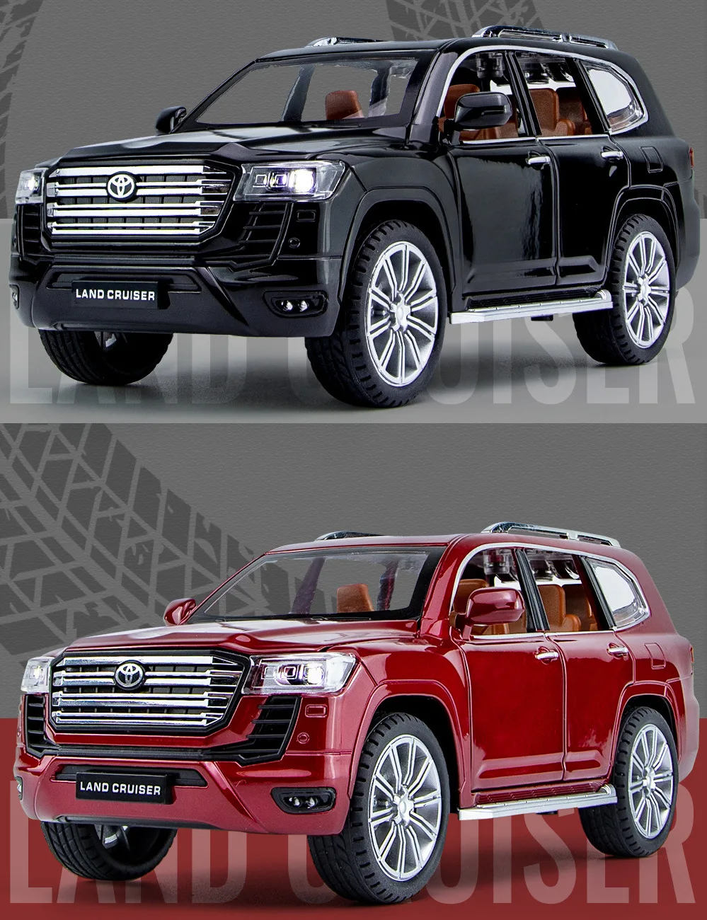 1/24 Alloy Suv Car Toys Diecast Model Simulation Lc300 Land Cruiser ...