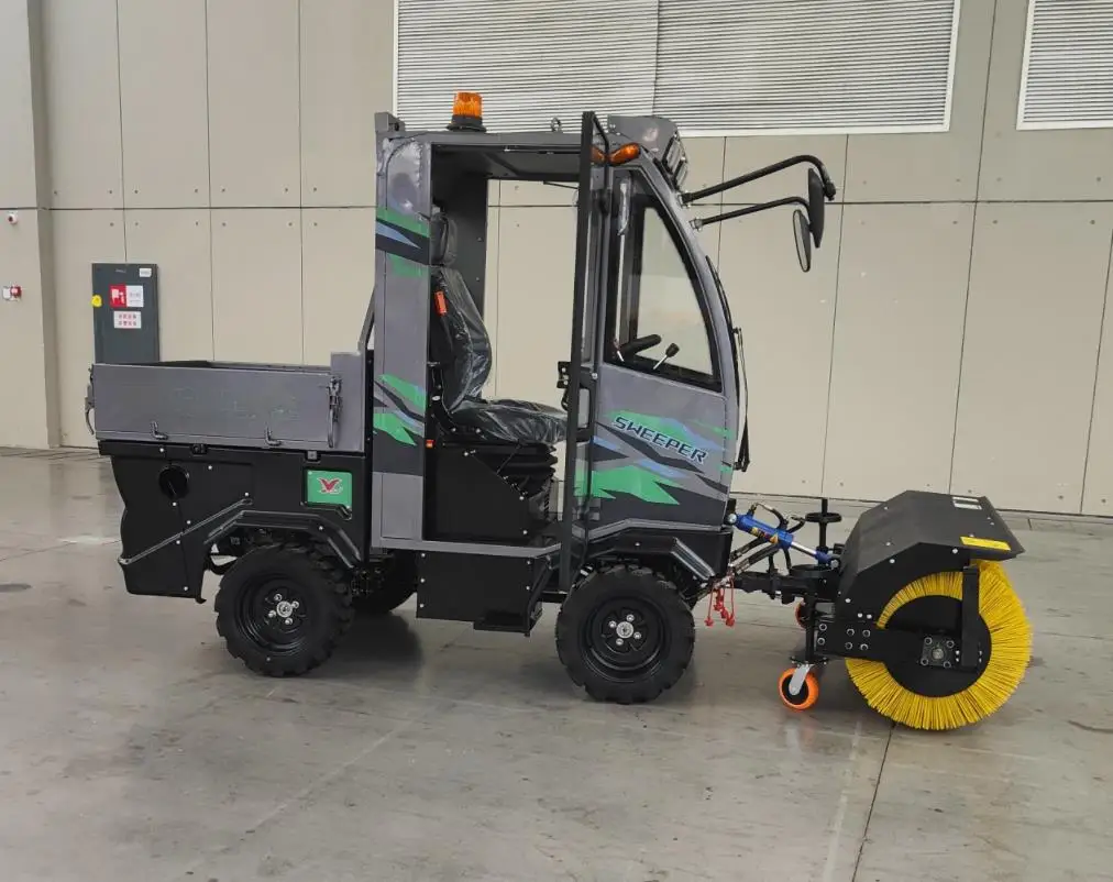 340x140x208cm Four Wheel Driving Snow Sweeper All Gear Drive Tractor ...