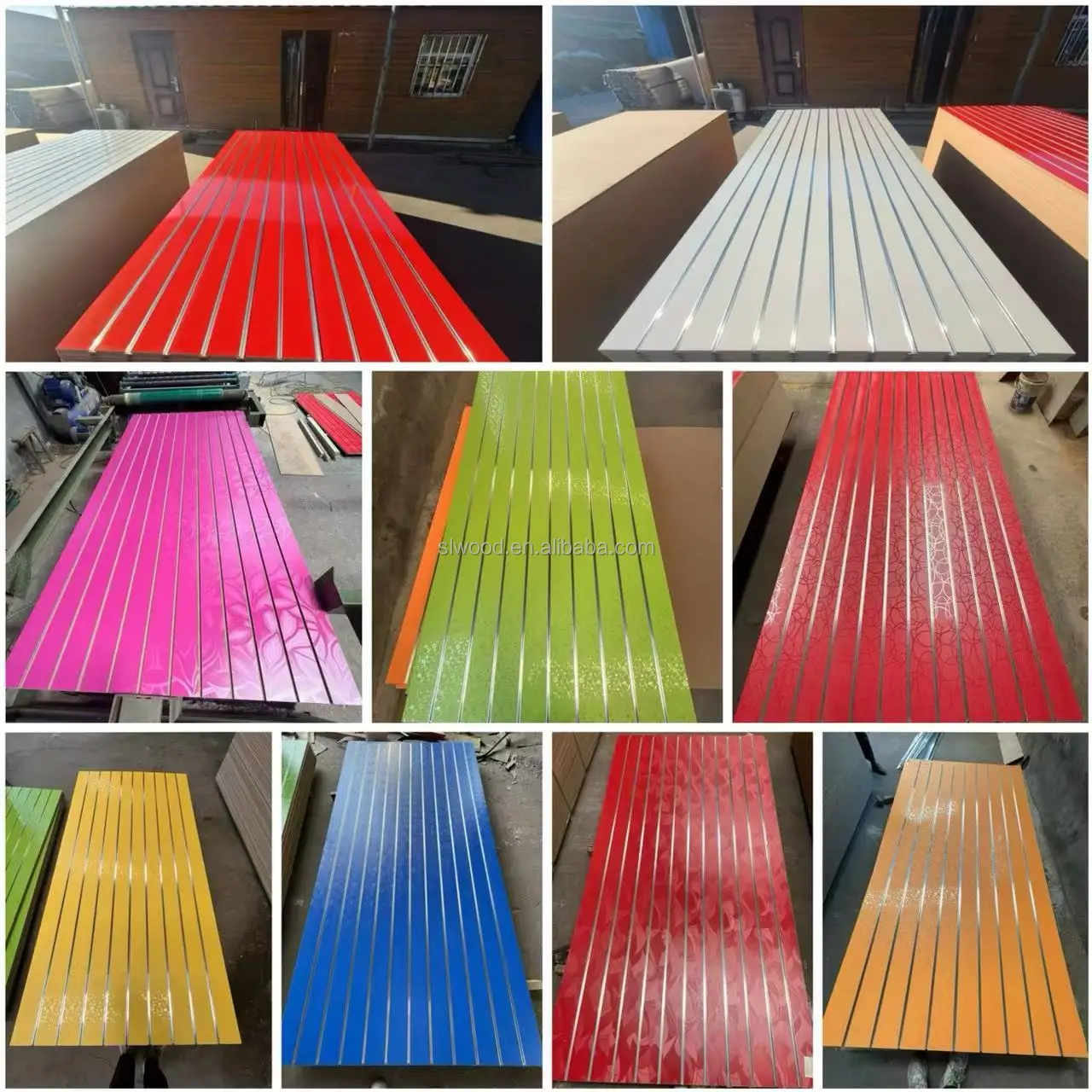 Good Quality Slotted Mdf Board / Slat Wall Panel/ Slot Board 18mm With ...