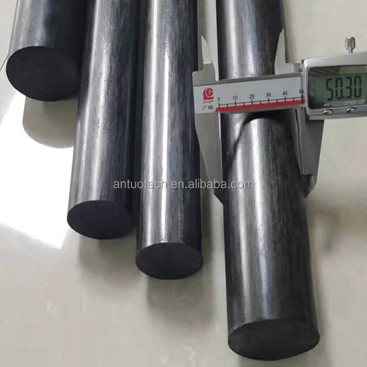 Unidirectional 12K Pultruded Carbon Fiber Solid Rods Block Bars Battery Carbon Fiber Rods ...
