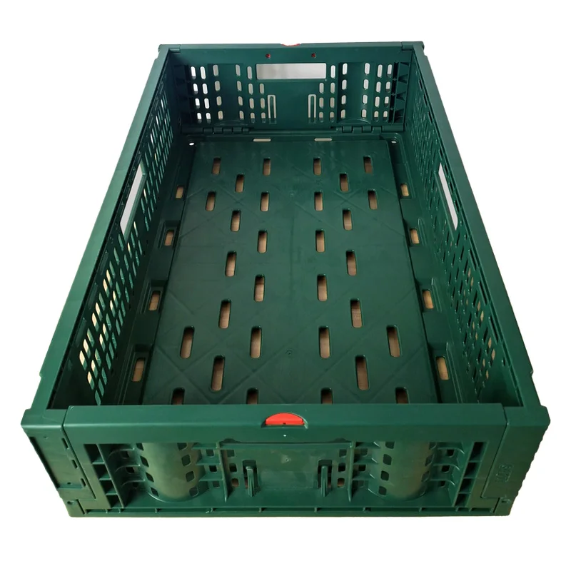 Alibaba.com: Recyclable stackable food grade plastic mesh crate with foldability for fruits ...