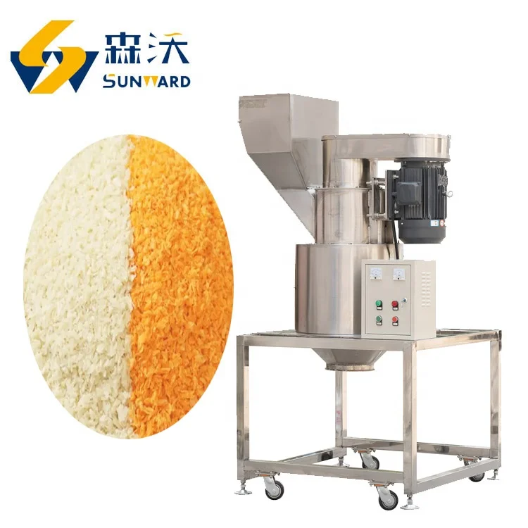 Small Scale 200kg/h Bread Crumb Manufacturing Plant Machines Frying Use ...