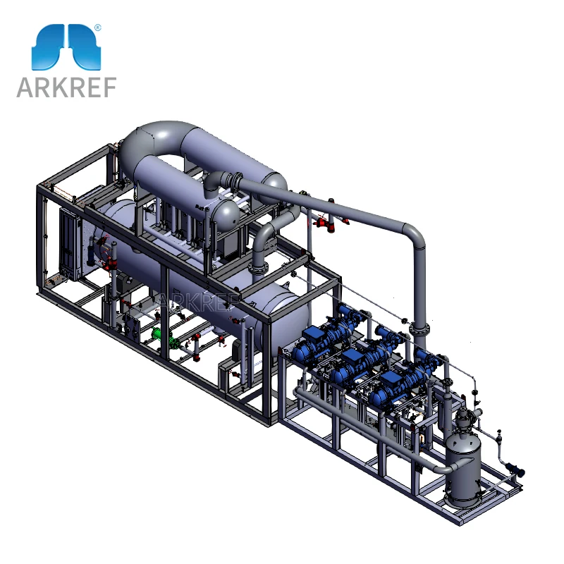 ARKREF Refrigeration Co2 Compressor Unit Cold Room Freon/CO2 Secondary ...