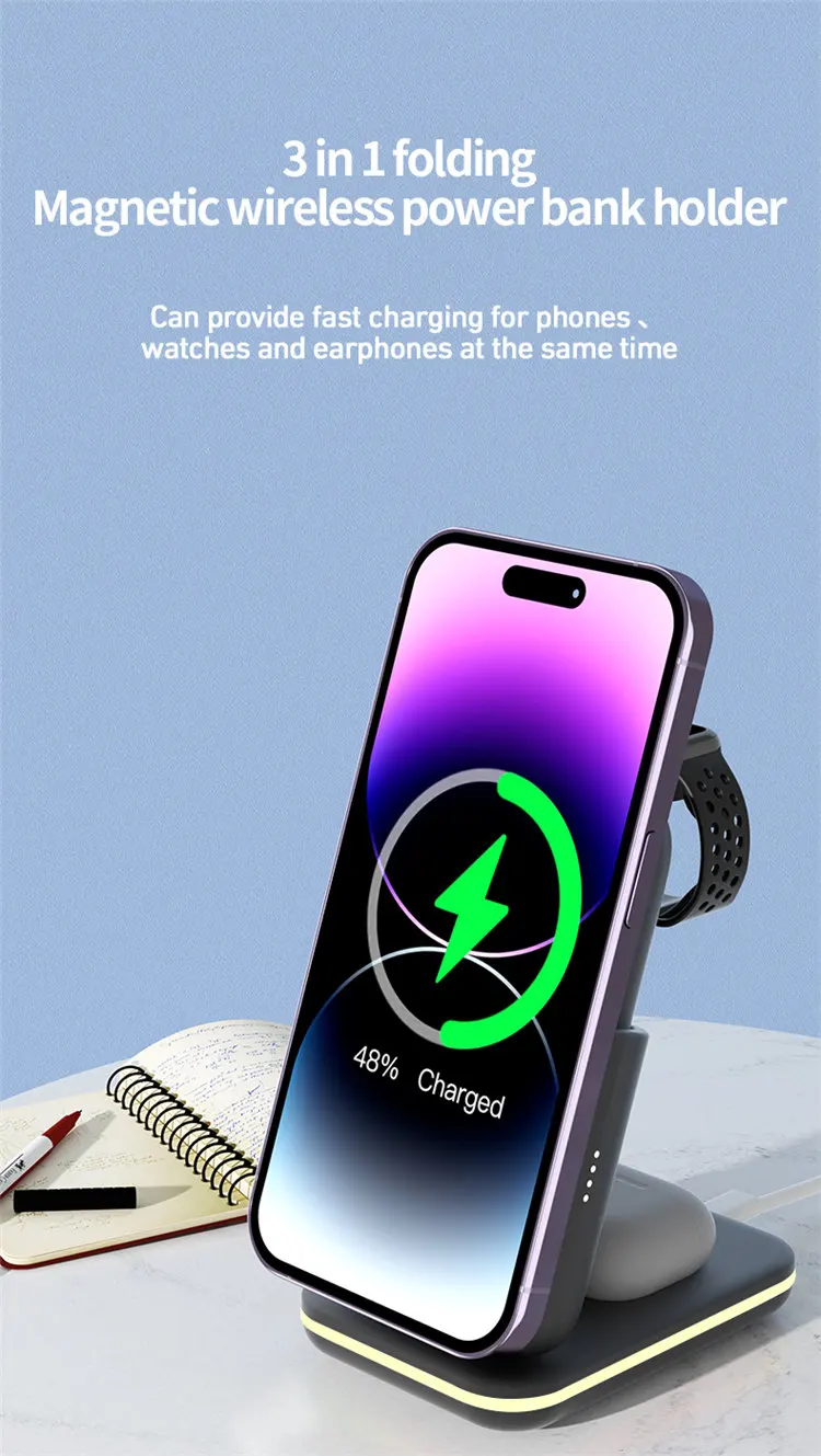 2024 Trend New Products Battery Pack Powerbank 5000mah Detachable 3 In ...