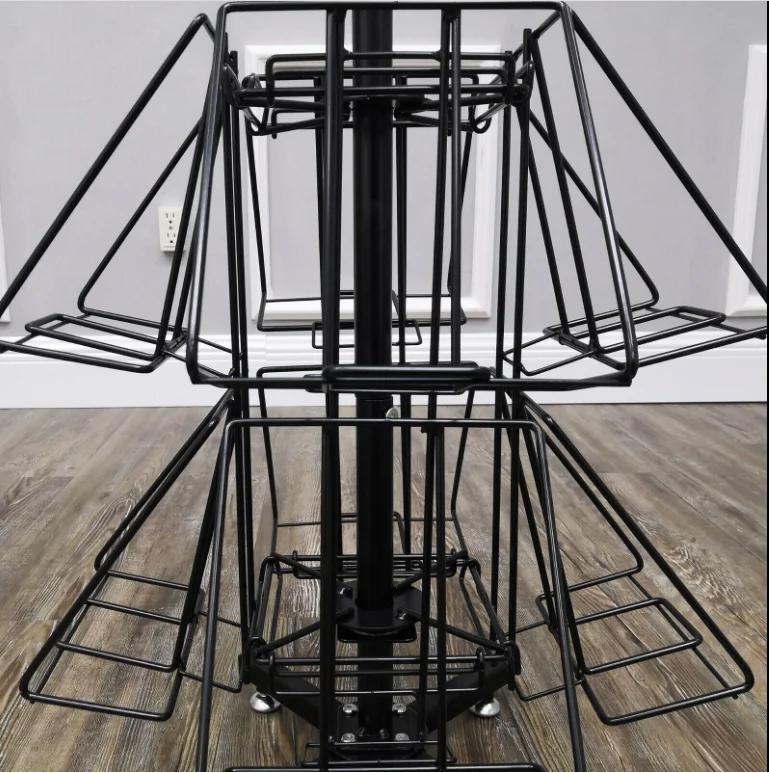 Metal Rotating Postcard Display Racks - Customizable Stands