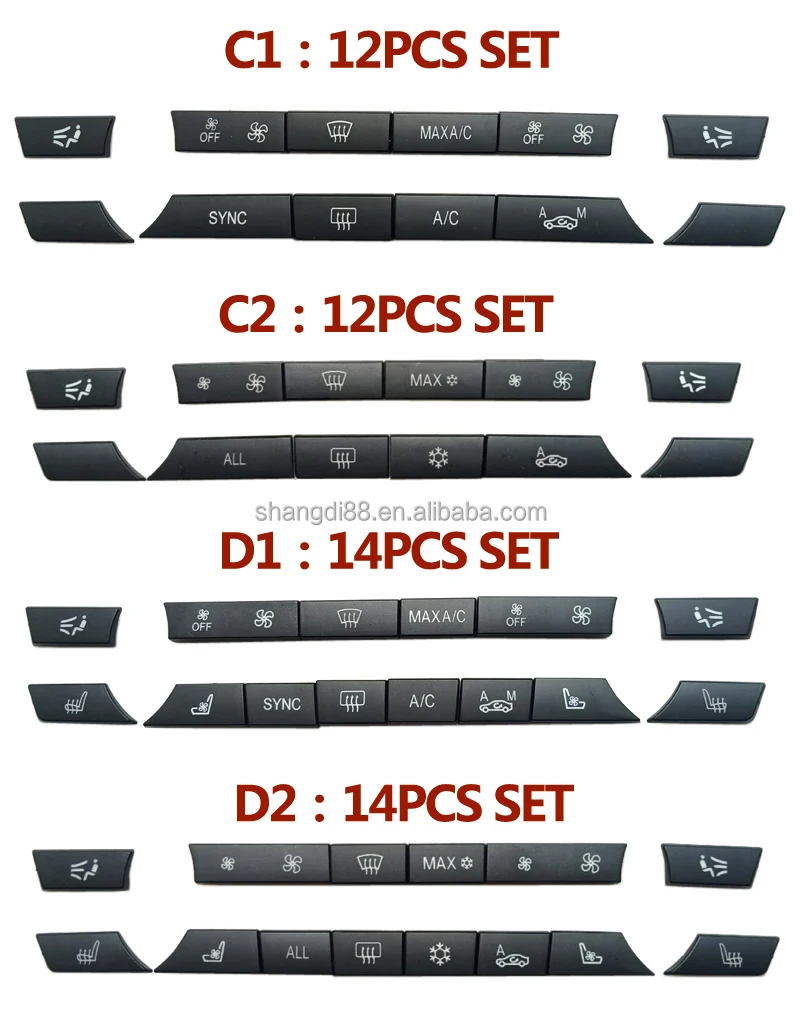 BMW AC Push Buttons Repair Kit for 5/6/7 Series F10/F06/F01 – Durable ...