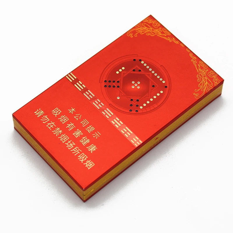 Wholesale Empty Square Blank Cardboard Paper Cigarette Packaging Boxes Case