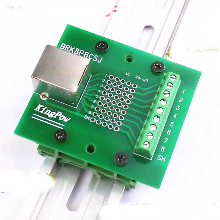 Rj45 Transfer Terminal Rj45 1port Network Port Transfer Terminal Block ...