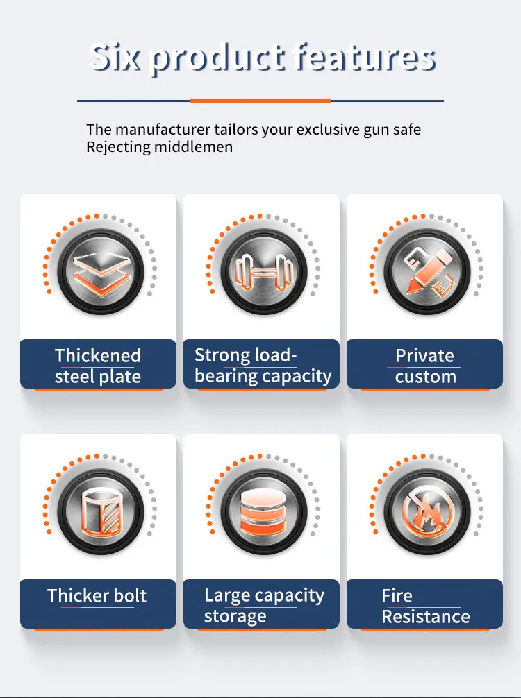 CEQSAFE High-End Digital Metal Big Box Fire Resistant Gun Safe Box