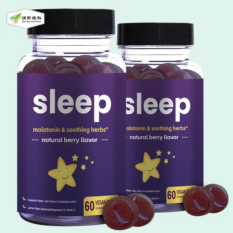 Oem Supplement Sleep Gummies With 5mg Melatonin Vitamin D Magnesium And ...