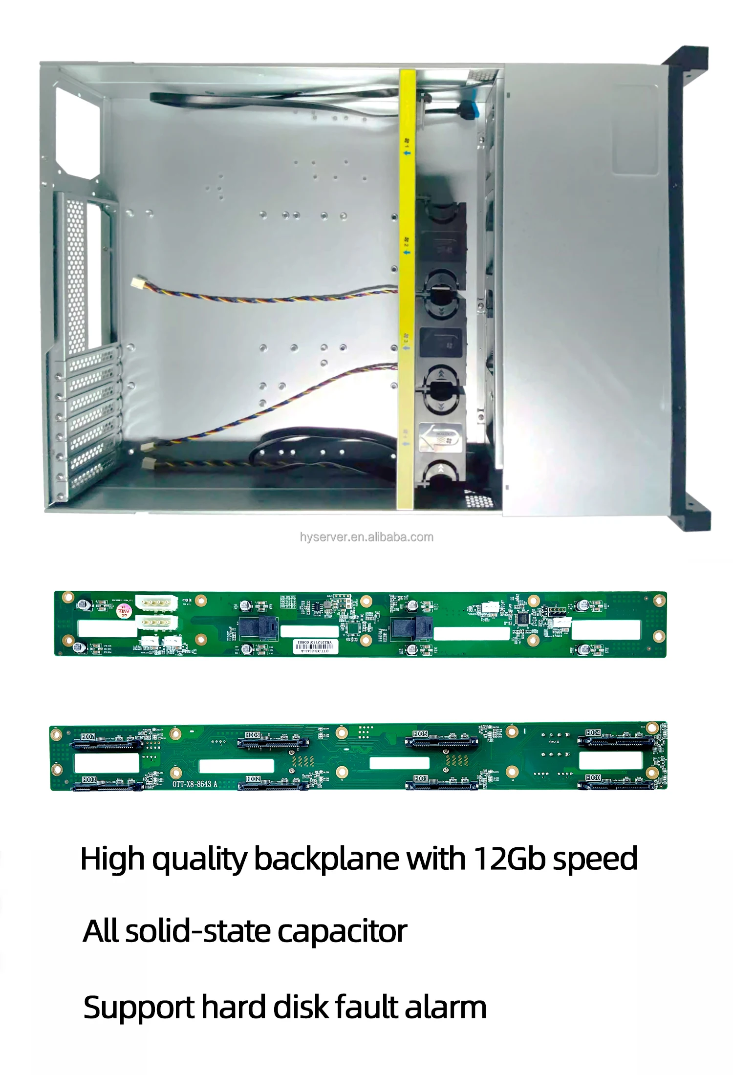 New Arrival X2668 2U 8 Bay Hot Swap Storage Server Rack Case Chassis ...