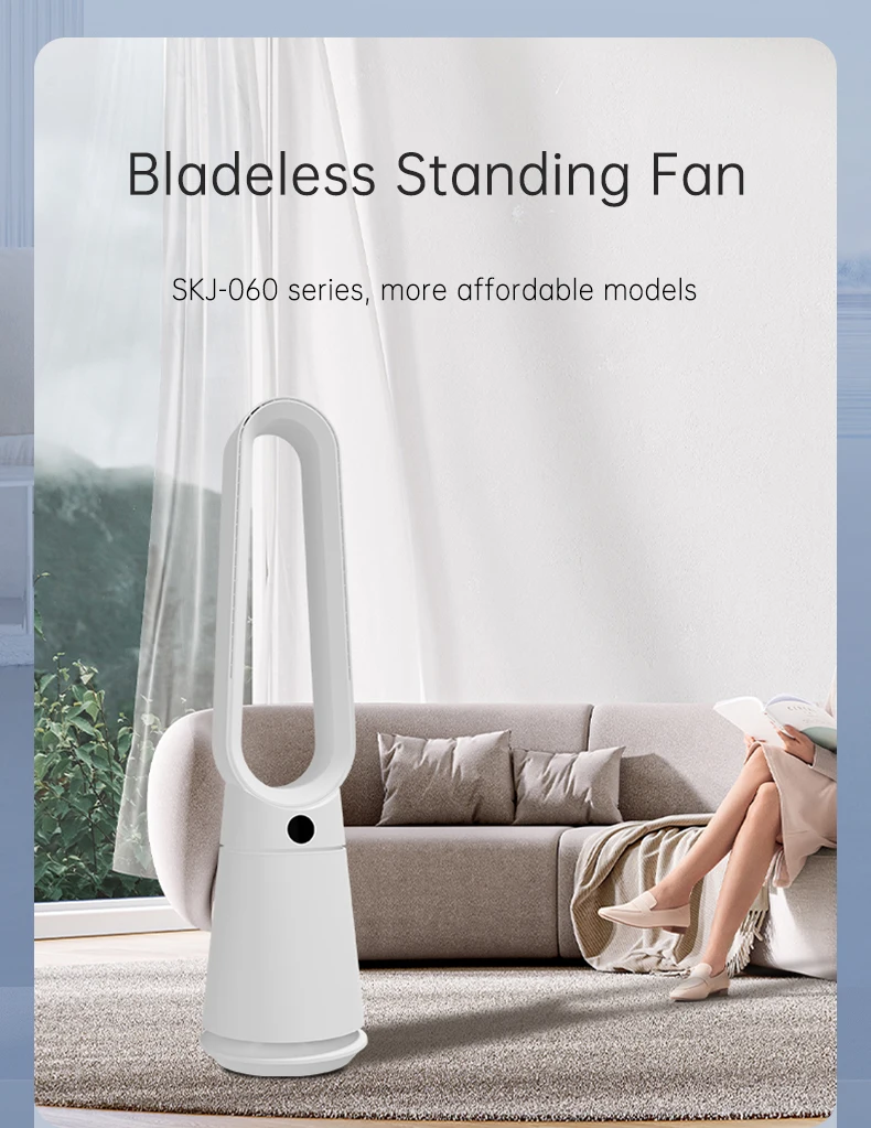 41 Inch Bladeless Tower Fan - Silent Air Cooling Solution