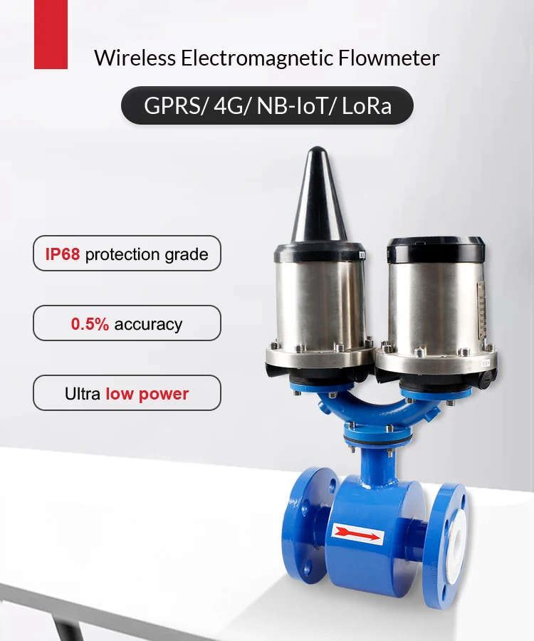 Holykell GPRS IOT Lora Wireless Electromagnetic Water Flow Meter ...