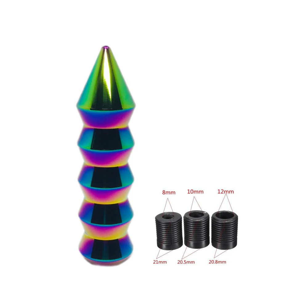 Jdm Universal Aluminum Spike Neo Chrome Shift Knob High-quality Short ...