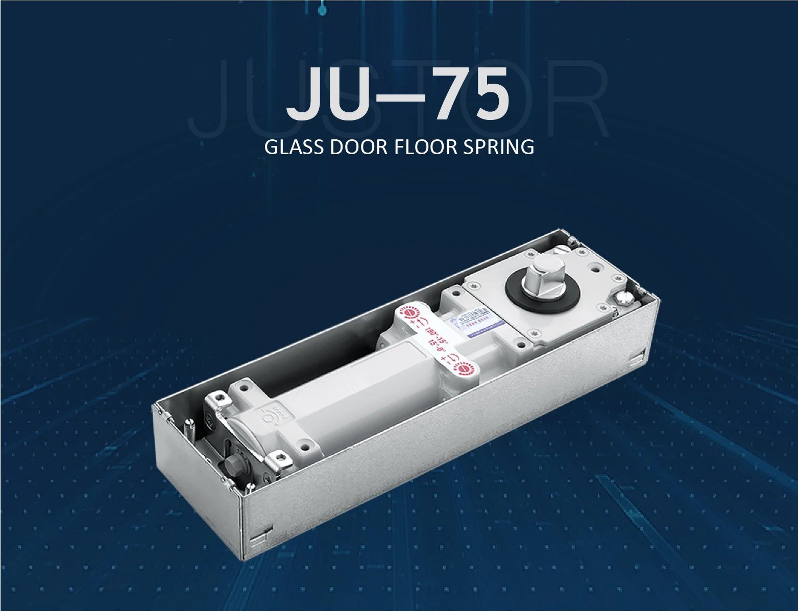 Office Building Frameless Glass Aluminium Alloy Casting Adjustable ...