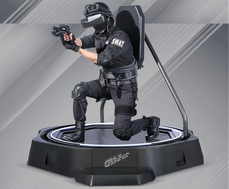 Amusement Park Simulator Shooting Vr Running Platform 360 Degree Omni ...