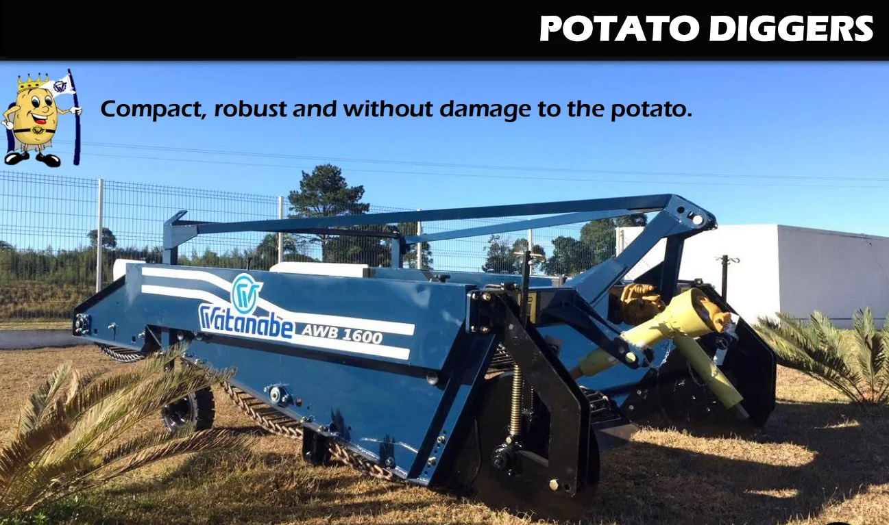 AWB-3200CAR 4 Rows 3000kg Agricultural Heavy Potato Harvester No Damage ...