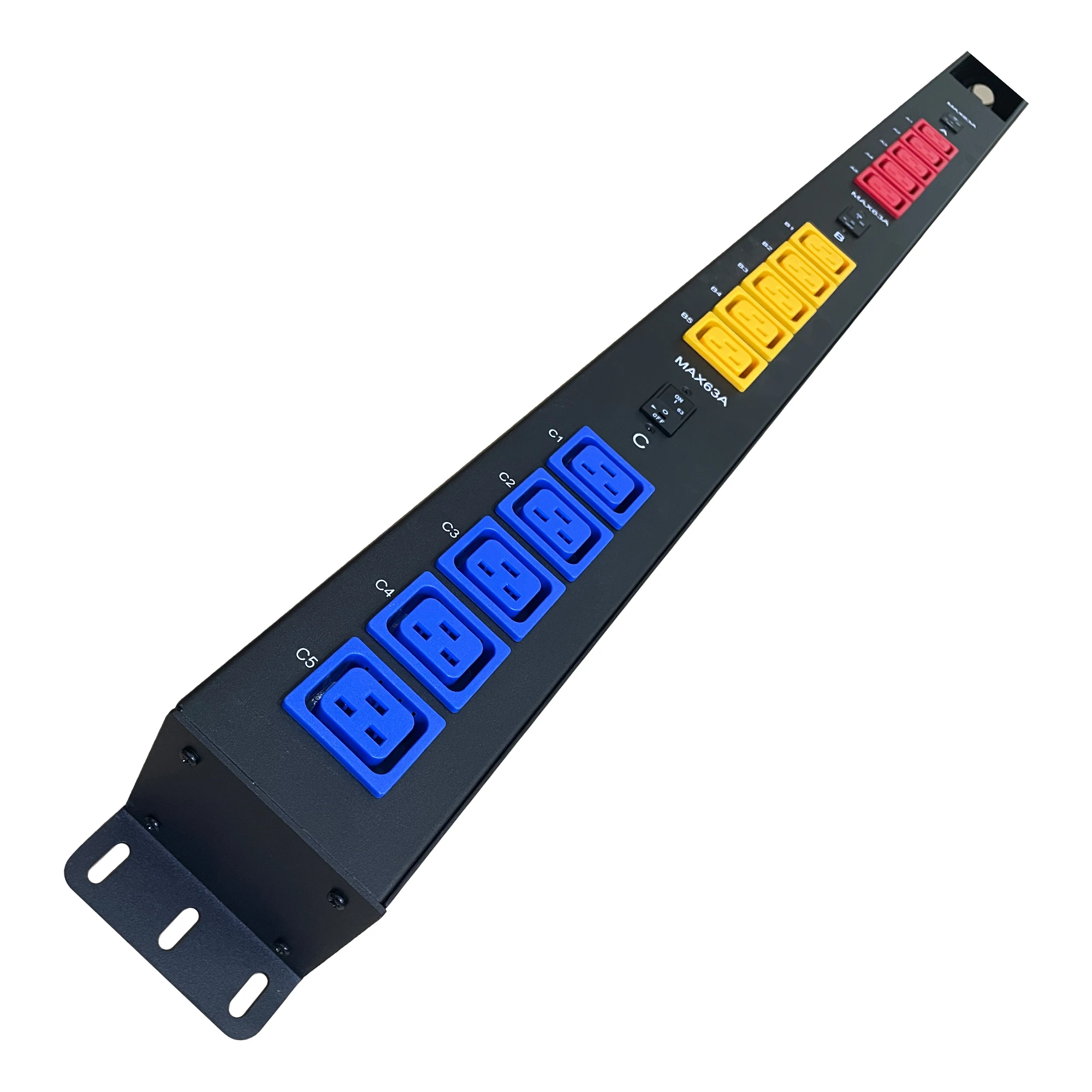 Industrial Plug 3phase 415V Meter PDU 12way C19 C13 Outlet