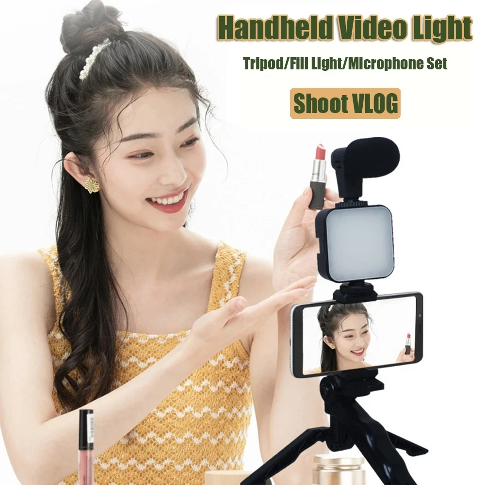 Smartphone Vlog LED Video Light Kit - Portable & Adjustable