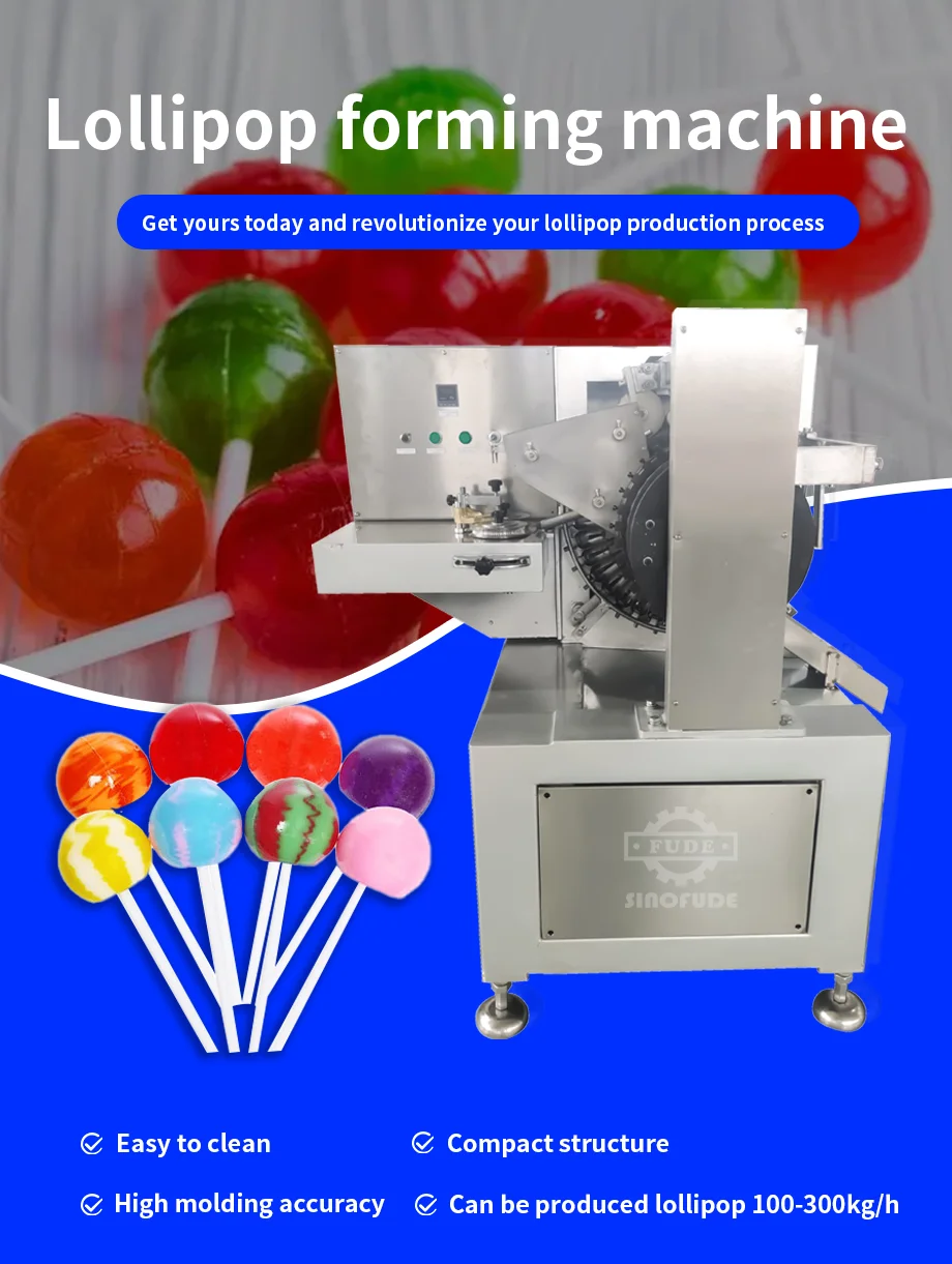 Gummy Jelly Candy Lollipop Making Machine 300kg Capacity Cooking ...