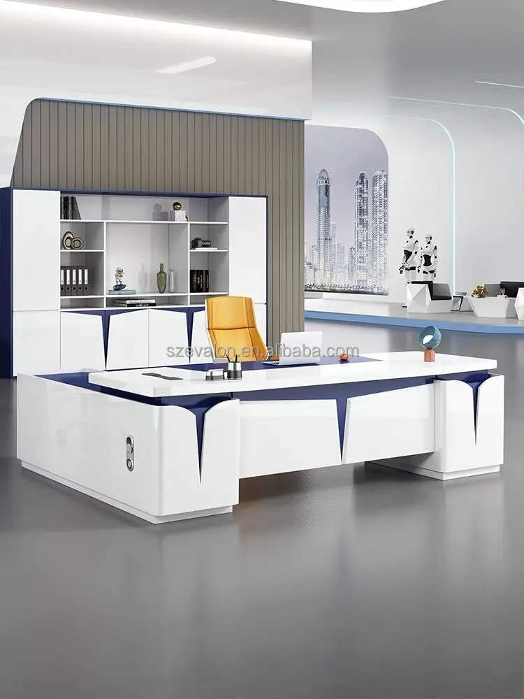 Modern Executive Office Desk - CEO Table for Commercial