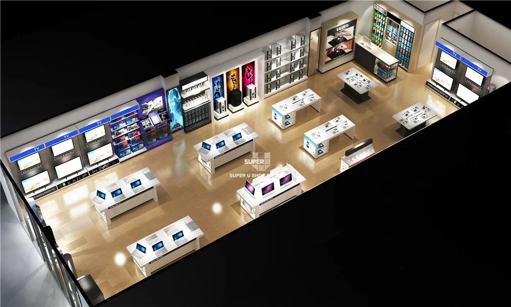 Computer Shop Display Stand Design Decoration For Computer Store - Buy ...