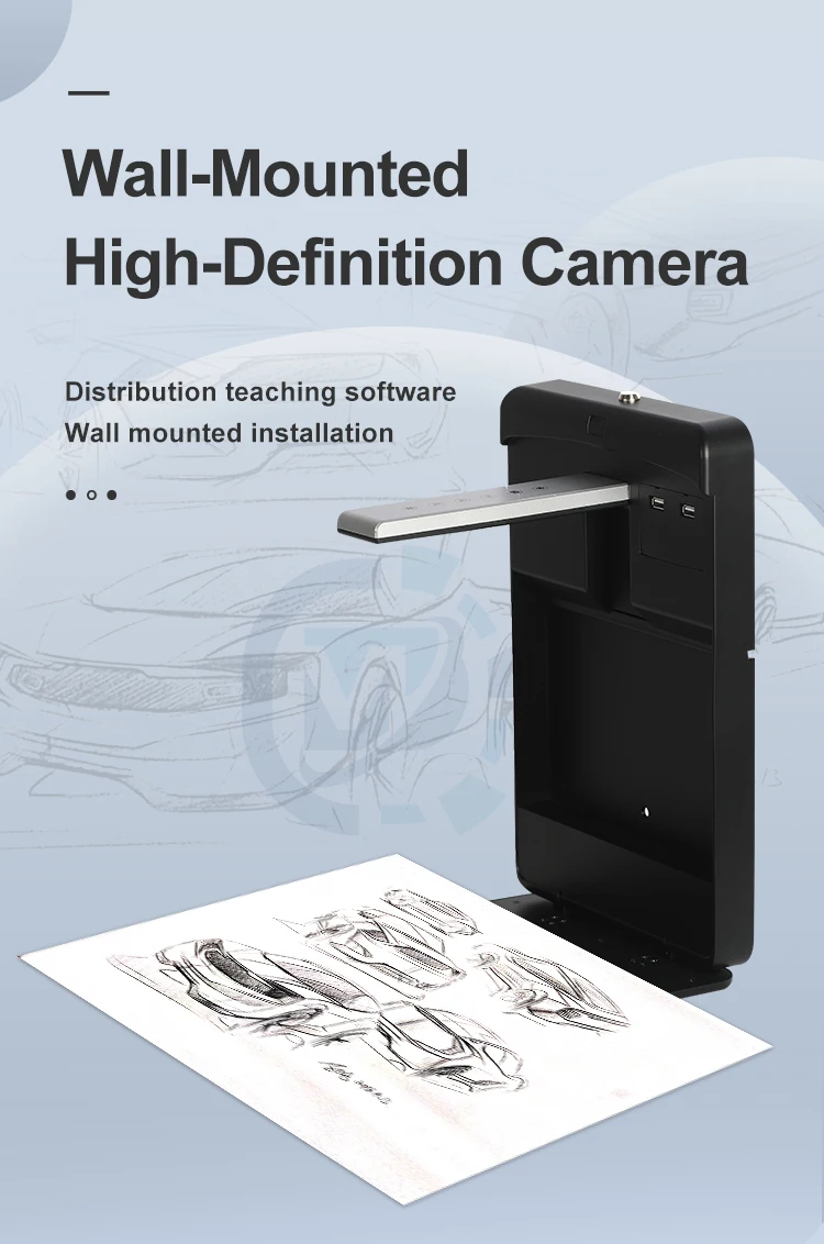 High Resolution A4 Size Book Scanner Wall-mounted 8mp Book Visualize ...