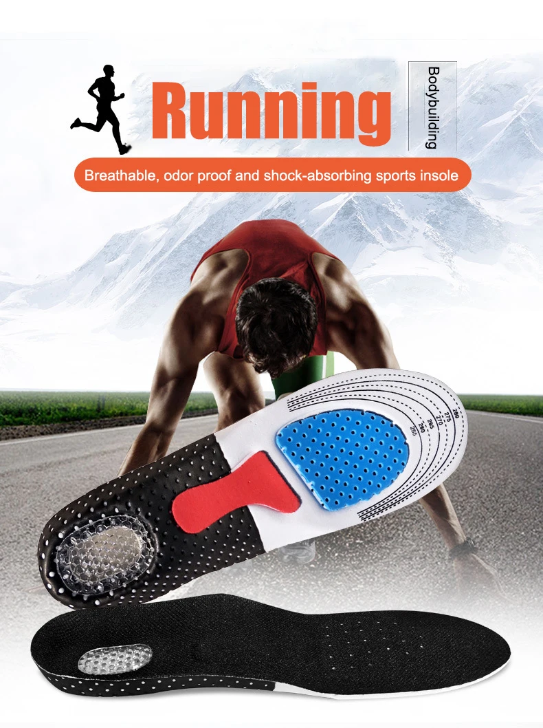 Arch Support Sports Insoles For Shoes Silicone Orthopedic Insole For ...