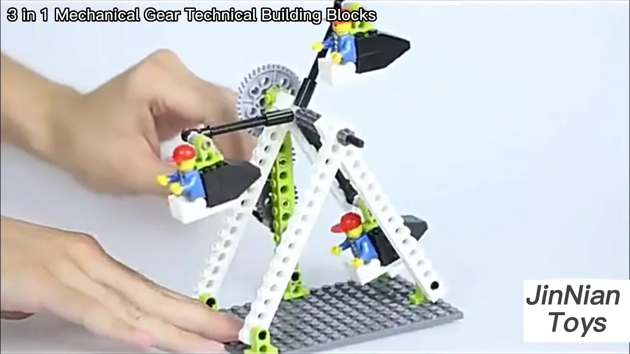 3 In 1 Mechanical Gear Technical Building Blocks Engineering Children's ...