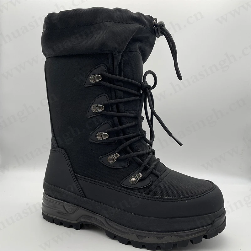 Zh,Plus Velvet Warm Combat Boots For Extremely Cold Weather Black ...