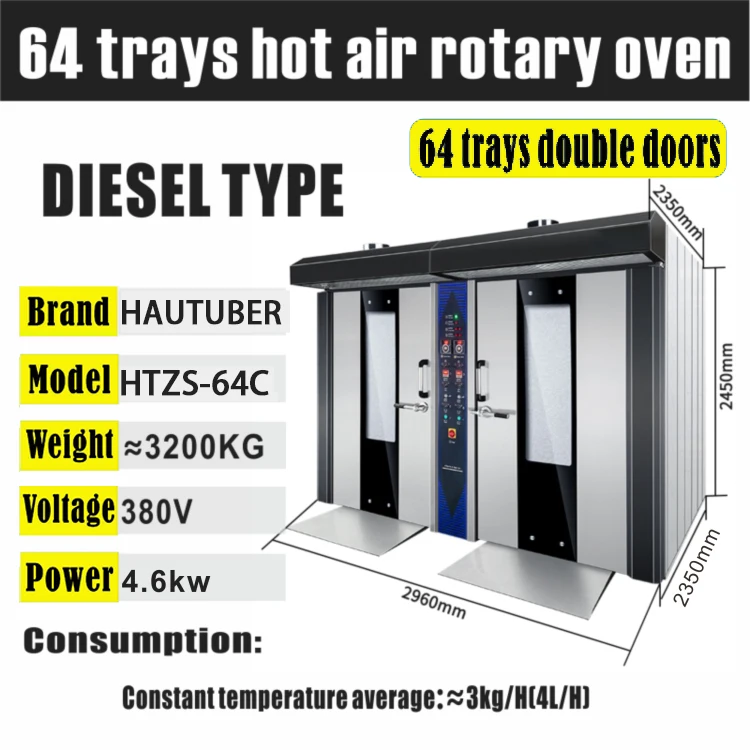 64-tray Rotary Oven - High Productivity Baking Solutions