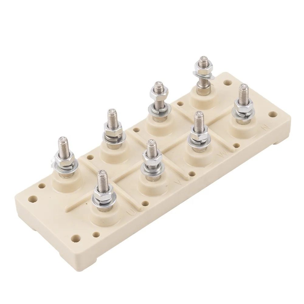 Binary Terminal Block Plastic Board 184 Busbar Round Head Insulated ...