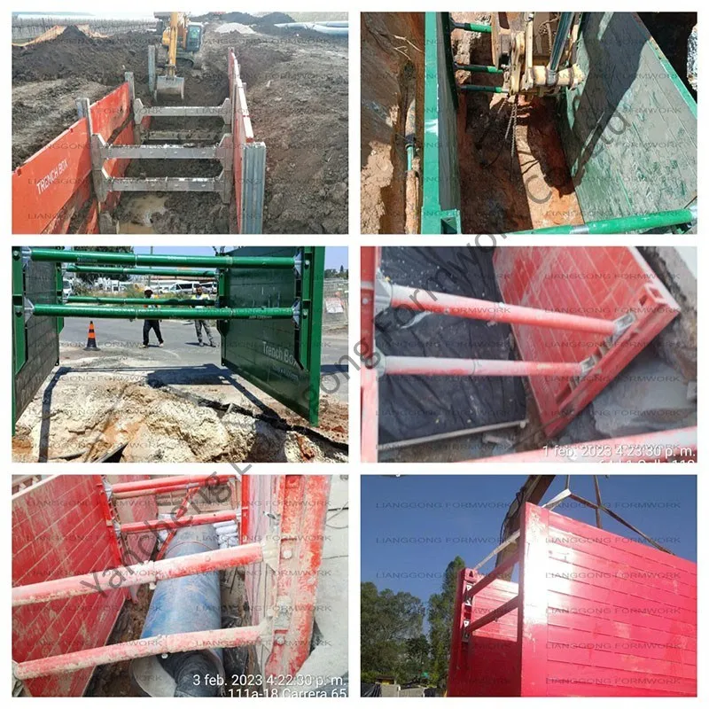 Customized Adjustable Trench Shoring Trench Protection Formwork Trench ...