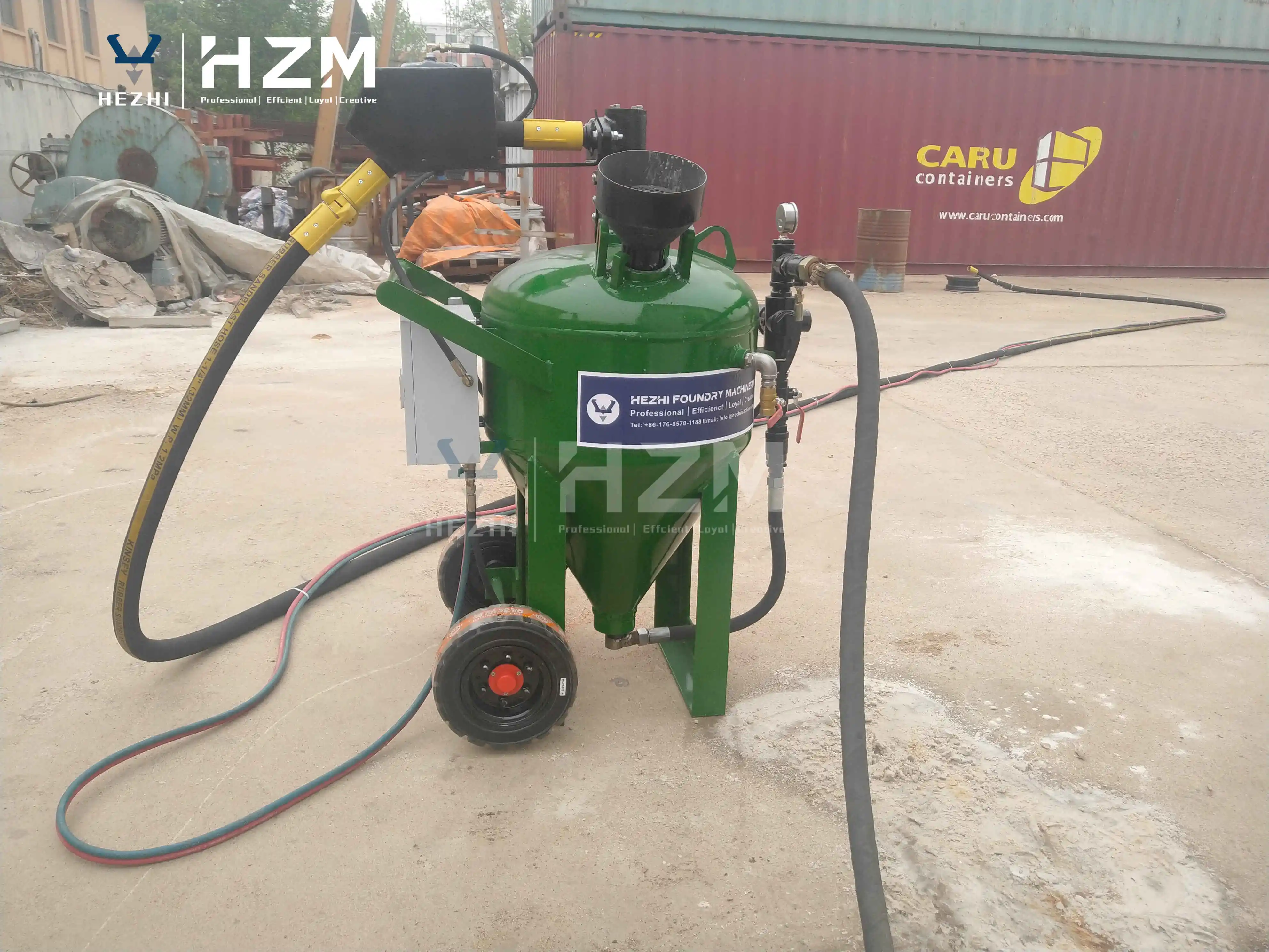 Portable dustless water wet Sand Blasting Machine, Sand Blaster Pot ...