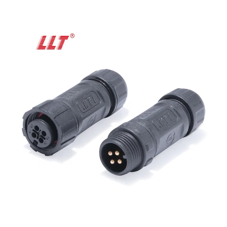 LLT 4pin connector M12 circular connector led strip connector| Alibaba.com