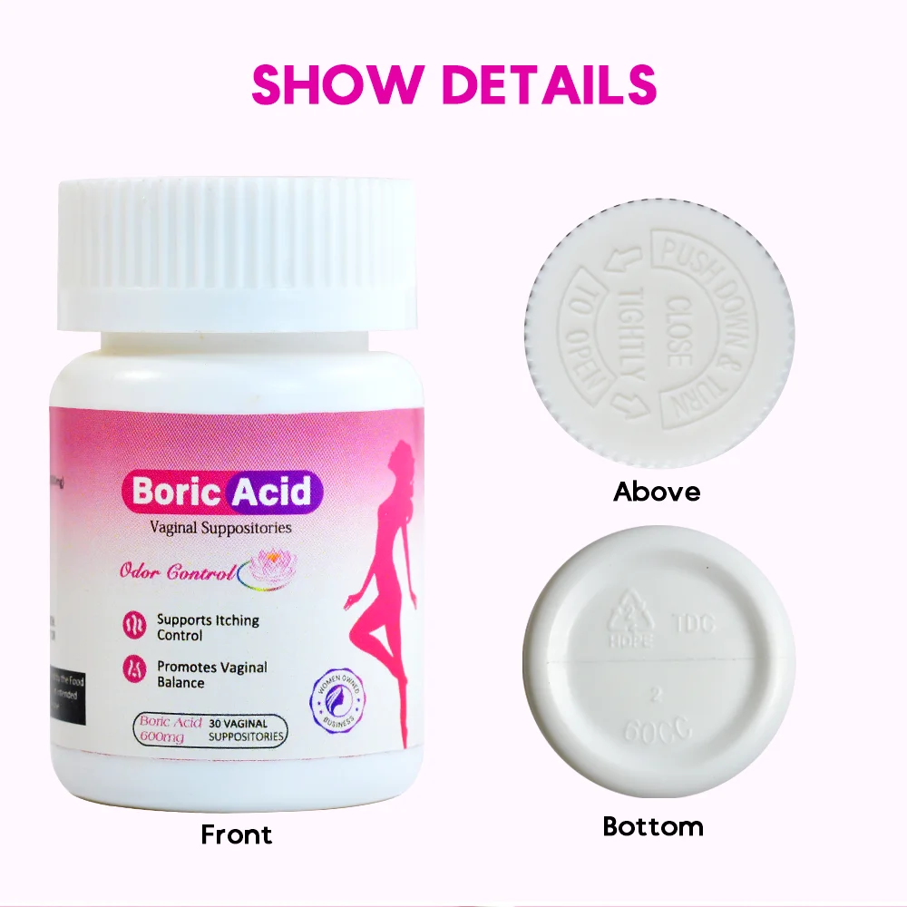 Chinaherbs Wholesale Boric Acid Suppositories for Vaginal Care
