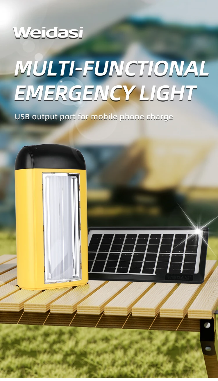 Factory Supply Portable Rechargeable Emergency Solar System Solar Panel ...