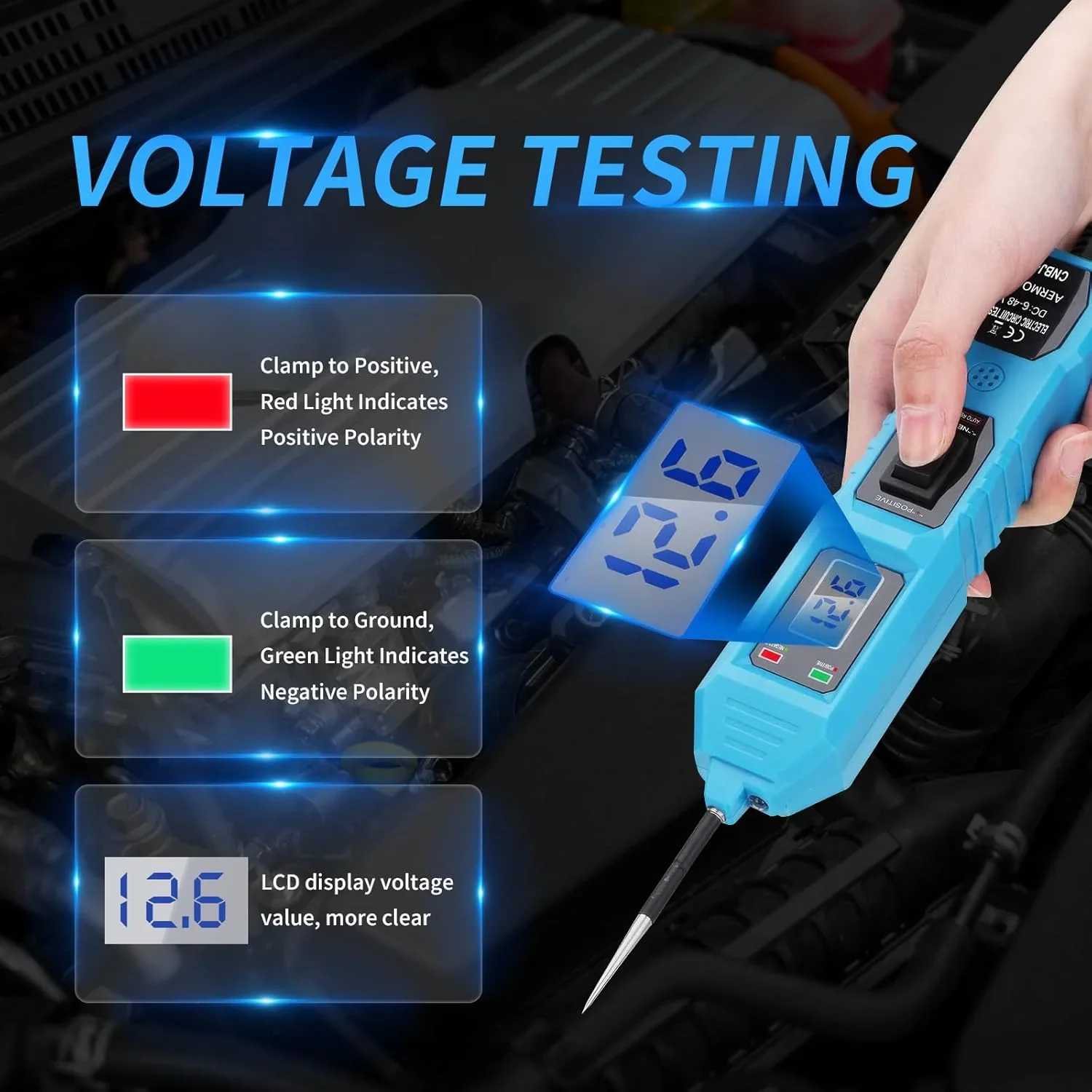 Heavy Duty Continuity Tester Pen - Automotive Diagnostic Tool